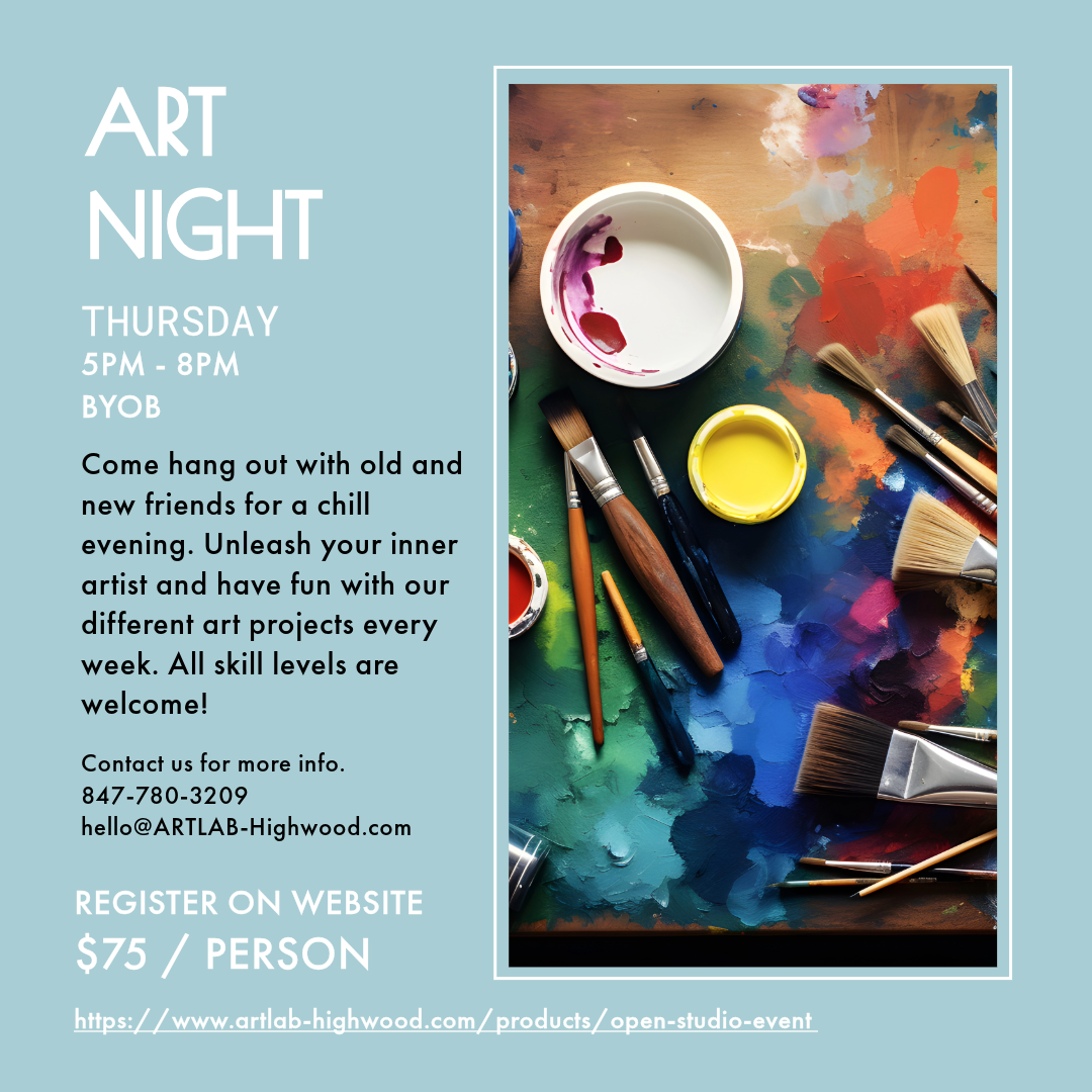 THURSDAY NIGHT EVENTS 5-8PM – ART LAB